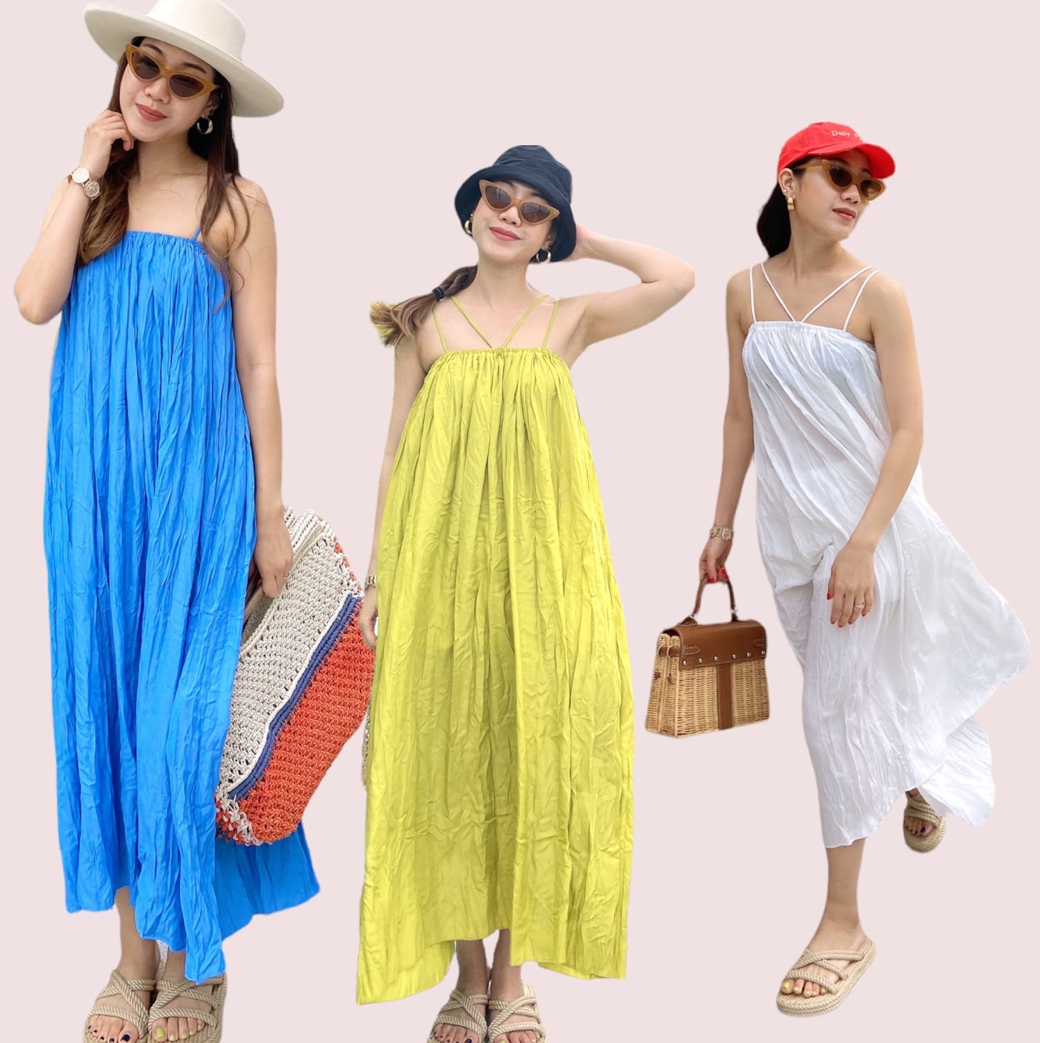 The Simple - Maxi Dress ไปทะเล ถ่ายรูปสวยมาก ฟรีไซส์ - The Simple ...