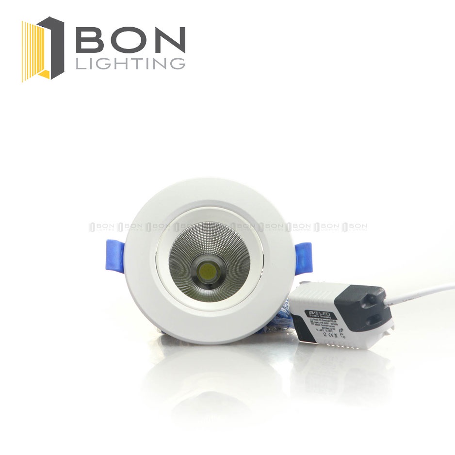 灯光 รุ่นใหม่ EVE โคมดาวน์ไลท์ฮาโลจน LED ปรับองศาได้ Downlight COB ⭐ Ornate⭐ หน้ากลม ขนาด 5W ...