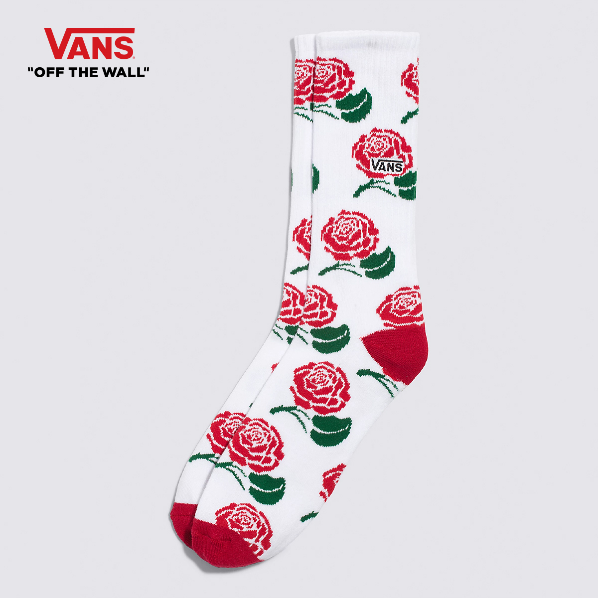 VANS ROSES CREW - WHITE - VANS - ThaiPick