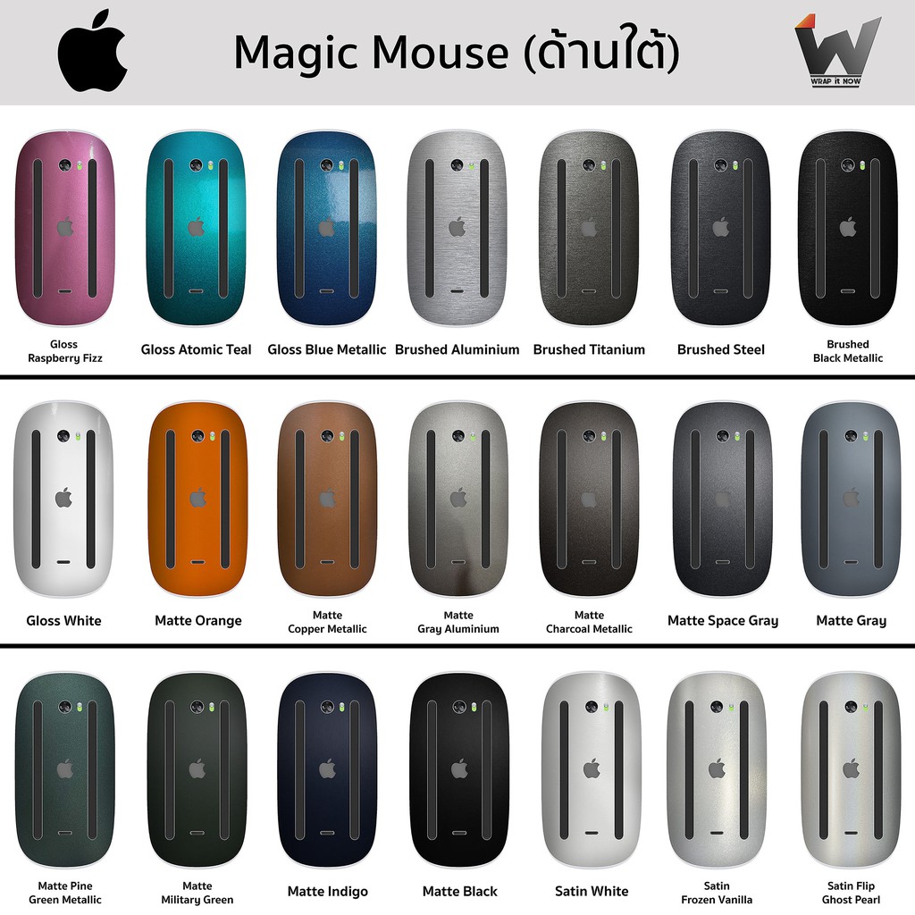 ฟิล์มรอบตัว Magic mouse เม้าท์ apple รุ่น 1 และ 2 - HelloTeam - ThaiPick