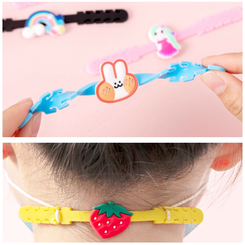 【Murah】 Kids Cute Cartoon Extension Buckle Hook Soft Silicone Ear ...