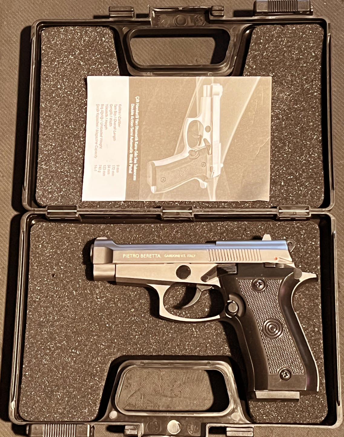 Blank แบลงค์กัน 84fs Baricat S99 9 mm PAK สีเทาสโมค ด้ามดำ บรรจุ 13 นัด ...