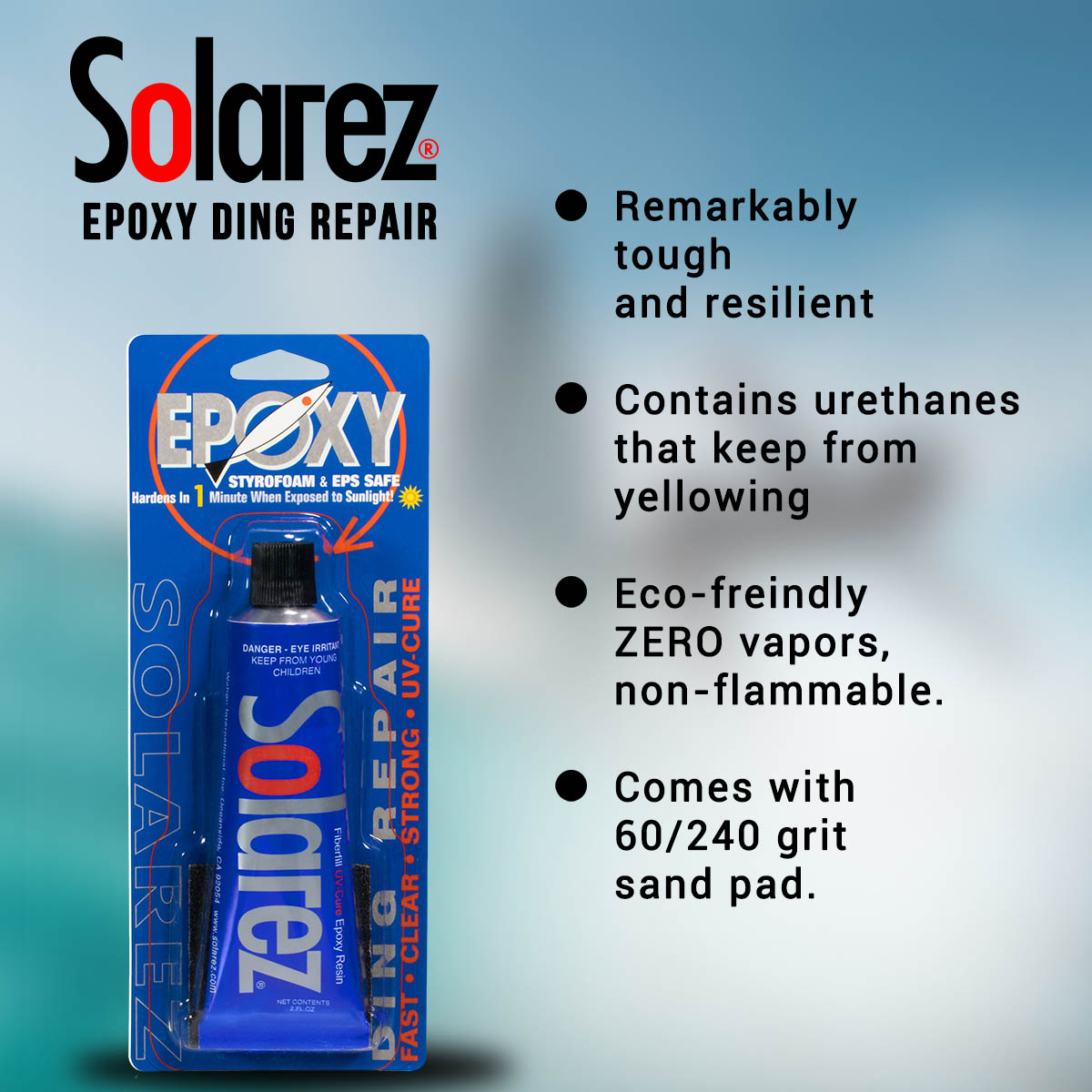 Solarez Epoxy Surfboard Ding Repair Kit 0.5oz - Surf and Skate Shop ...