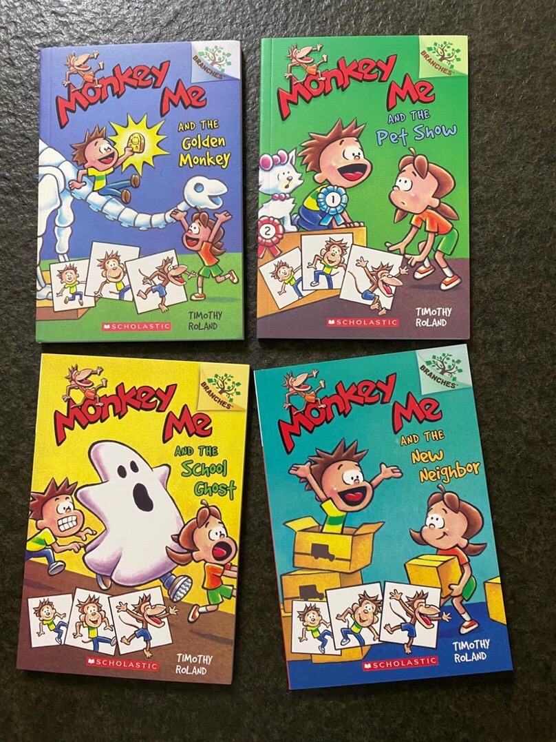 Monkey Me 4 books set by Scholastic Branches,English book for children ...