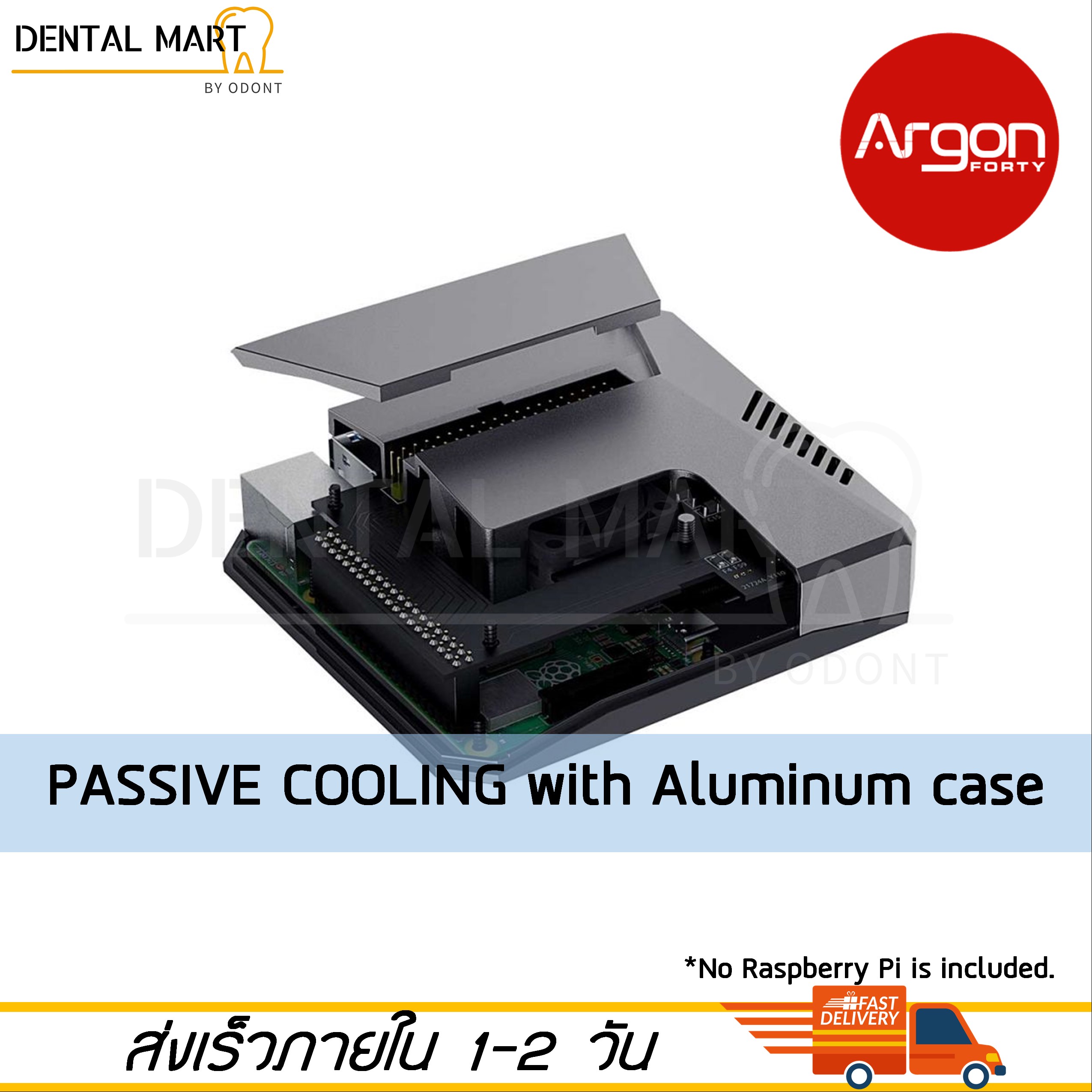 Argon One V2 Aluminum case for Raspberry Pi 4 Pi4 - Dental mart - ThaiPick