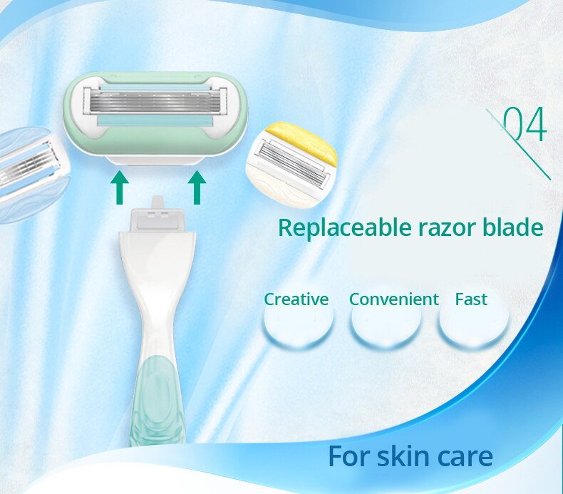 Venus Razor Blades Aloe 5 Layers Shaving Blades Suit for All Venus ...