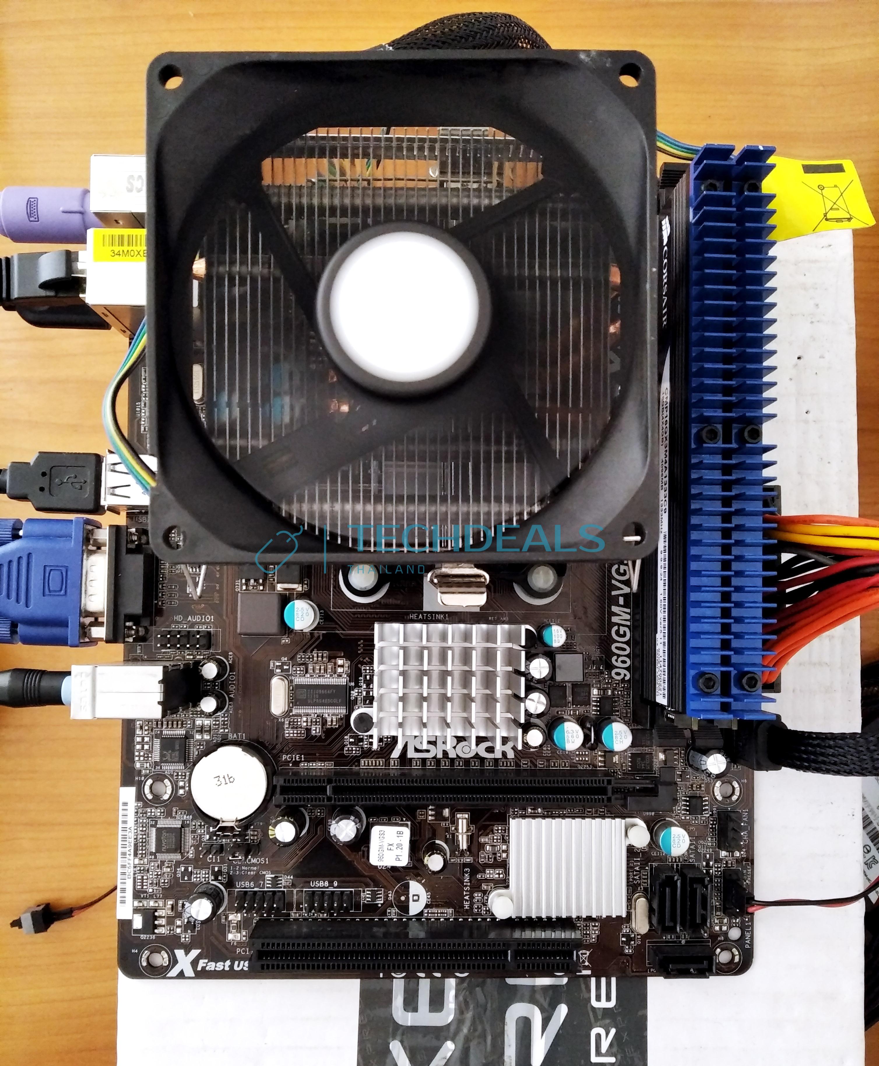 Mainboard Motherboards (เมนบอร์ด) AM3+ ASRock 960GM-VGS3 FX พร้อมฝาหลัง ...