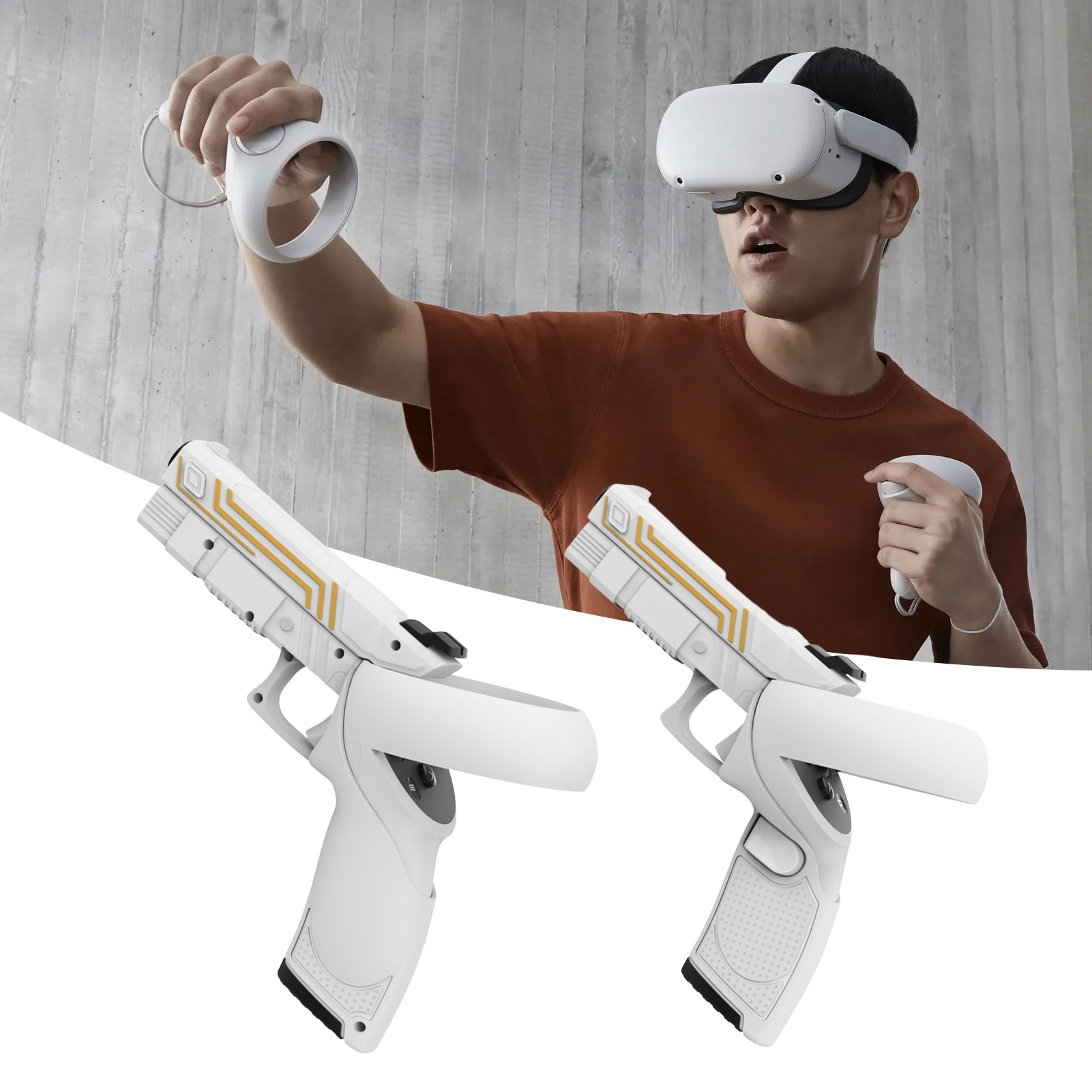VR Straps VR Gun Stock For Oculus Quest 2 Controller Shooting Stand ...