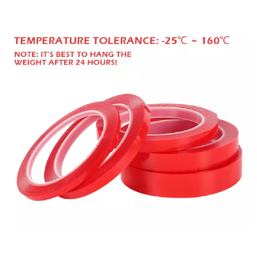 WACA ยาว 3M x 6-15 มม. สองด้านรถสติกเกอร์ใสรถกาวเทปโฟมอะคริลิ กาวสองหน้าเทป #94A - Bio Skin ...