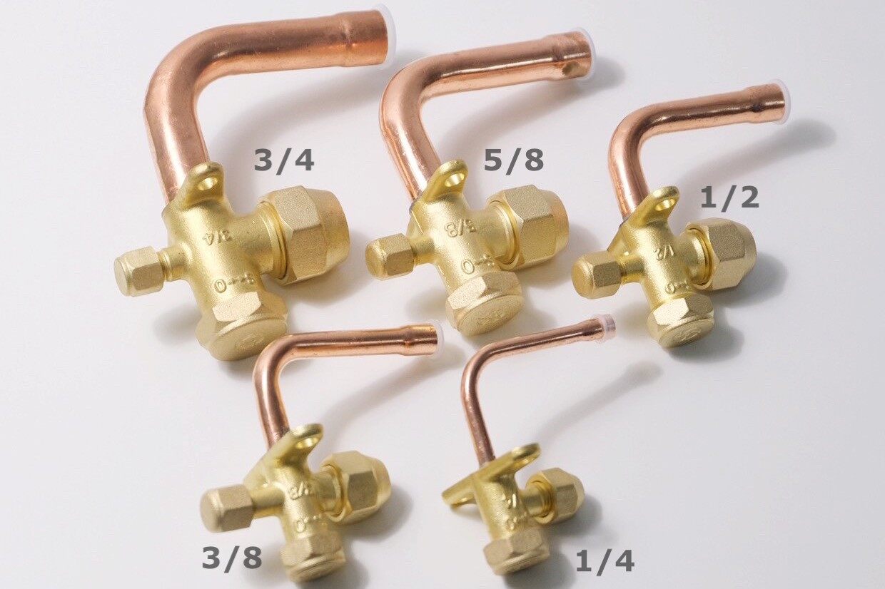 เซอร์วิสวาล์ว แบบงอ90องศา 14 38 12 58 34 service valve วาล์วบริการ ชนิด ...