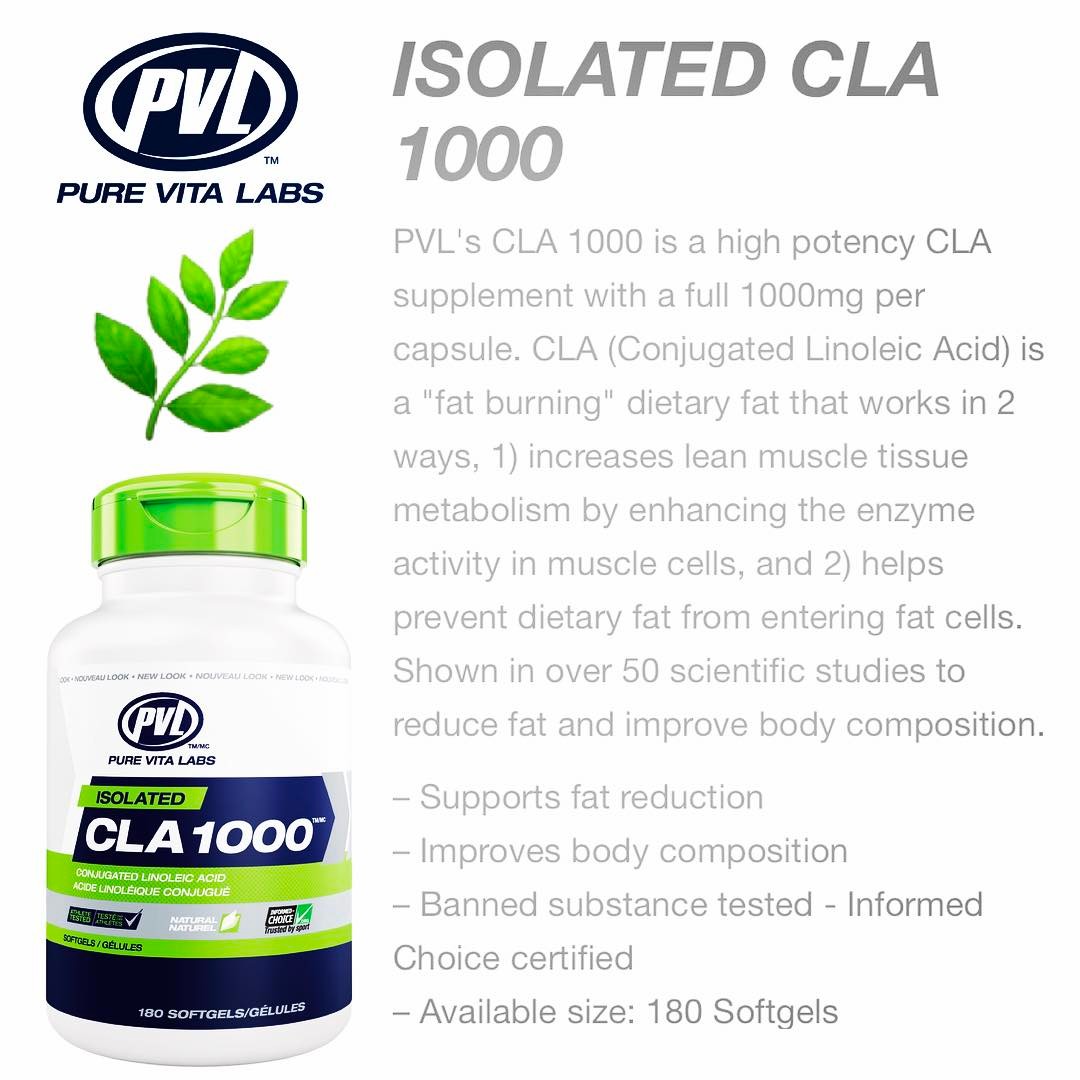 PVL ISOLATED CLA 1250 (180 Softgels) + Free Trec Booster Bar x 1 Bar ...