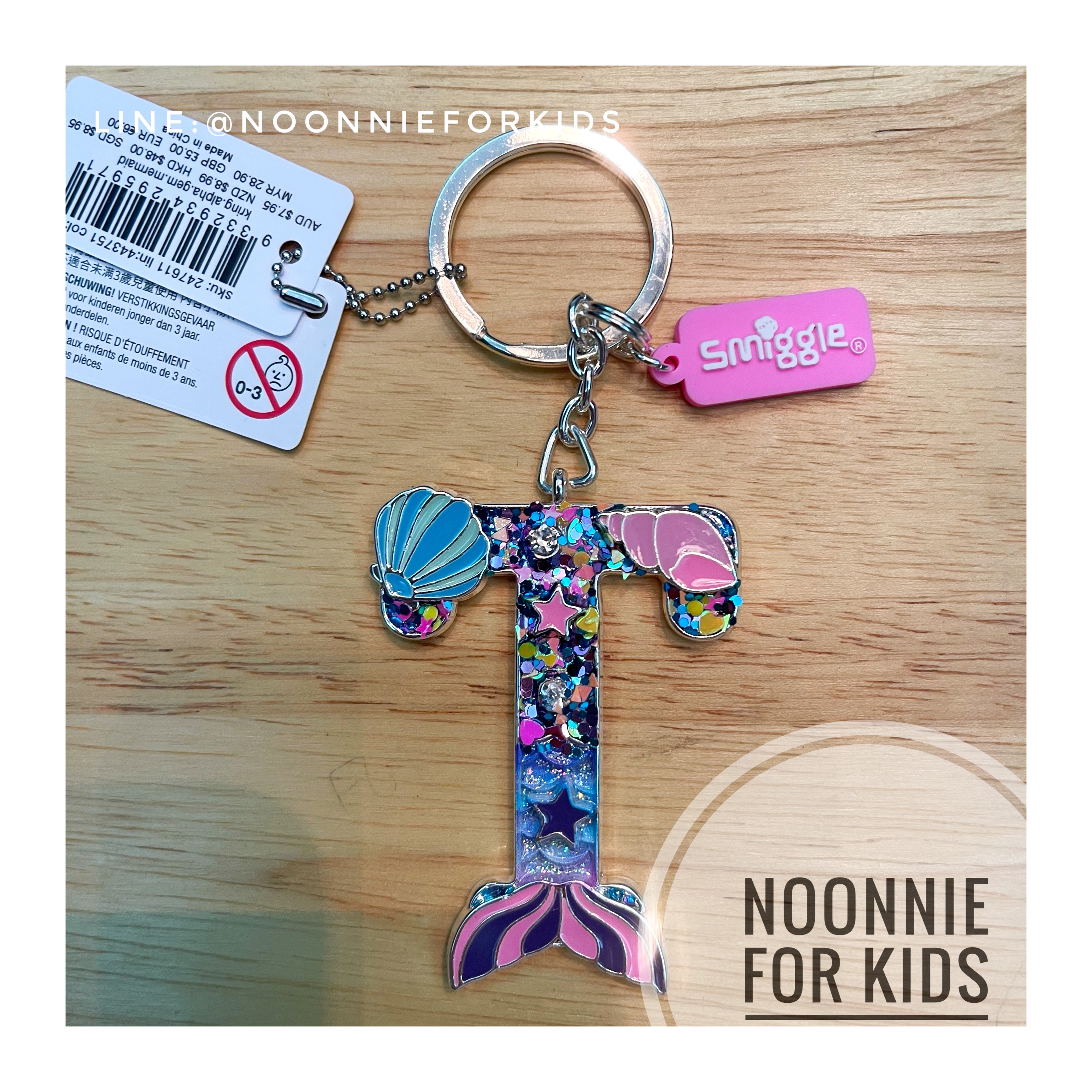 พวงกุญแจตัวอักษร Smiggle Scented Alphaber Keyrings ตัวT กลิ่นหอม หลาก ...