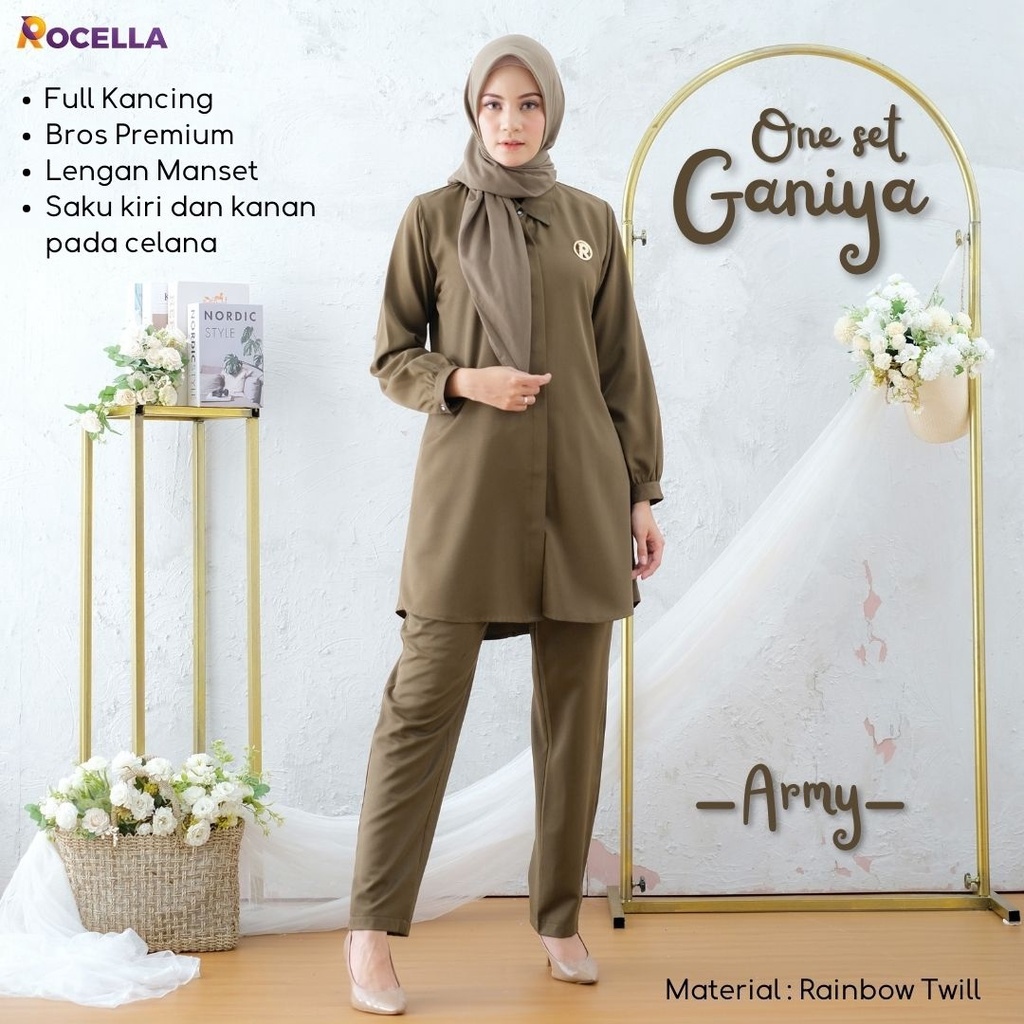 ☋卐ஐ Rocella ONE SET GANIYA ชุดเซตผู้หญิง ชุดทํางาน ชุดลําลอง ชุดเซต ...