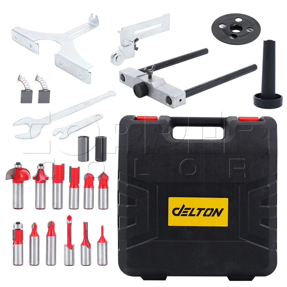 DELTON เร้าเตอร์ เครื่องเซาะร่องไม้ 2,200W ขนาด 1/2 นิ้ว 4 หุน Electric ...
