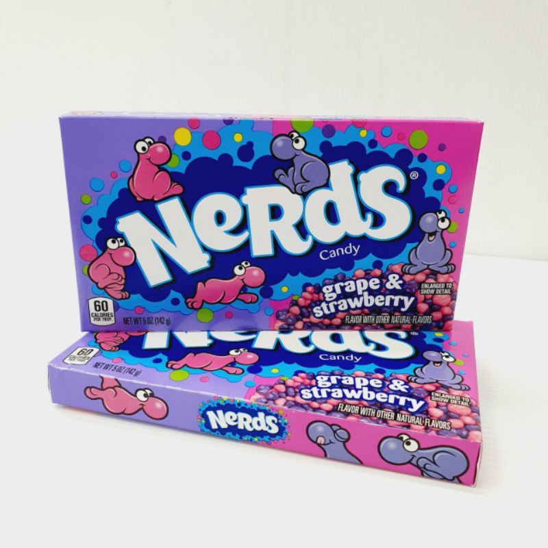 US CANDY BEST SELLER USA American Wonka Nerds Strawberry Grape Double ...