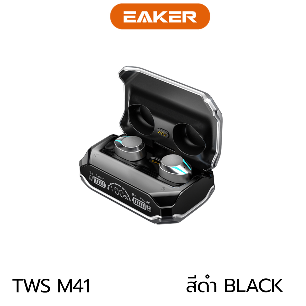 EAKER หูฟังบลูทูธไร้สาย TWS M41 หูฟังเบสแน่น บลูทูธ 5.3 Wireless Headset เสียงHI-FI หน้าจอLED ...