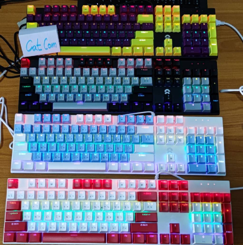 Keyboard Gaming Mechanical OKER K458 MIXED BACKLIT BLUESWITCH รับประกัน ...