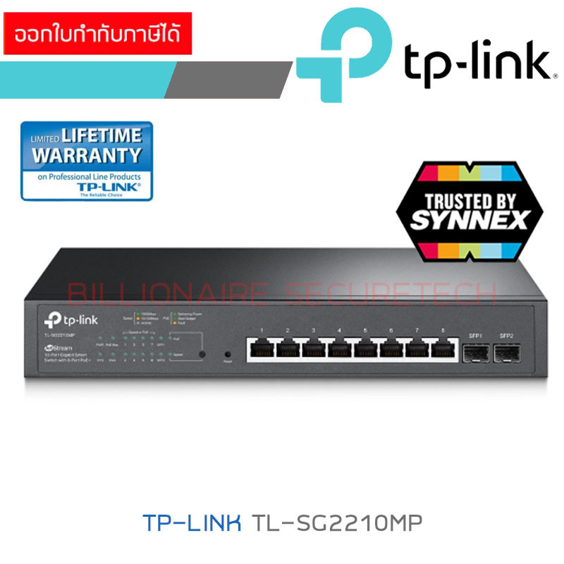 TP-LINK TL-SG2210MP JetStream 10-Port Gigabit Smart Switch with 8-Port ...