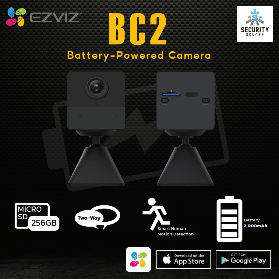 ***สินค้าใหม่ล่าสุด***กล้องวงจรปิดไร้สาย Ezviz BC2 Battery Camera ...