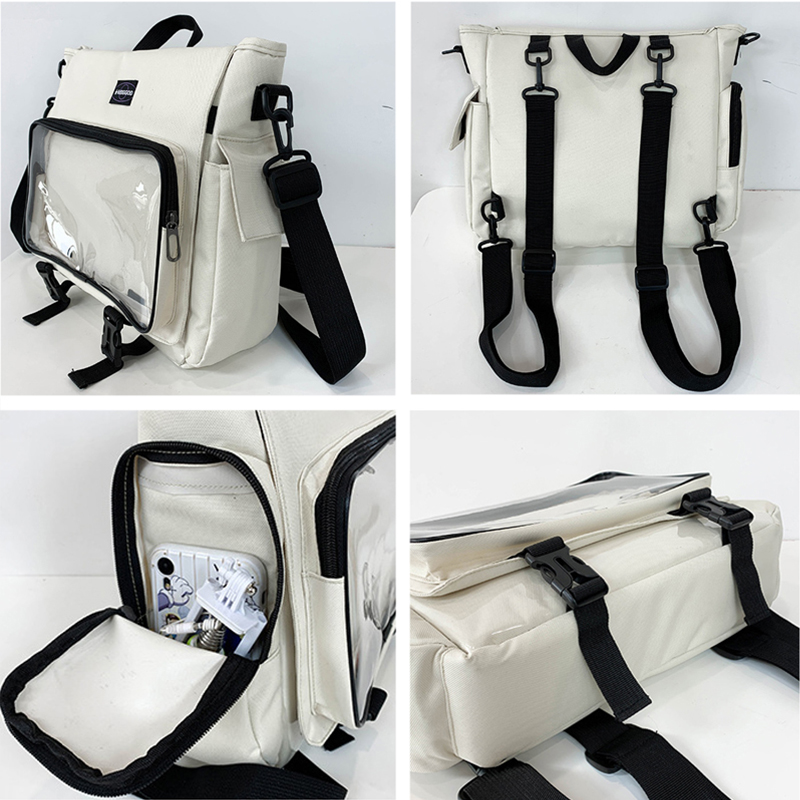 Ita Bag Backpack Clear Pocket For Women Large Capacity Girls ...