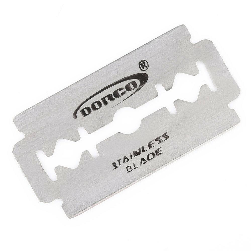 Double Edge Sided Shaving Blade Blades Straight Cut Throat Razor Shave ...