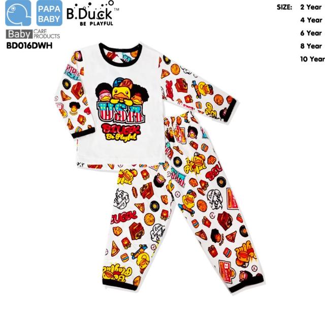 หาโปรโมชั่น B.Duck ชุดนอนเด็กคอกลมแขนยาว ขายาว รุ่น BD016DWH สำหรับเด็ก ...