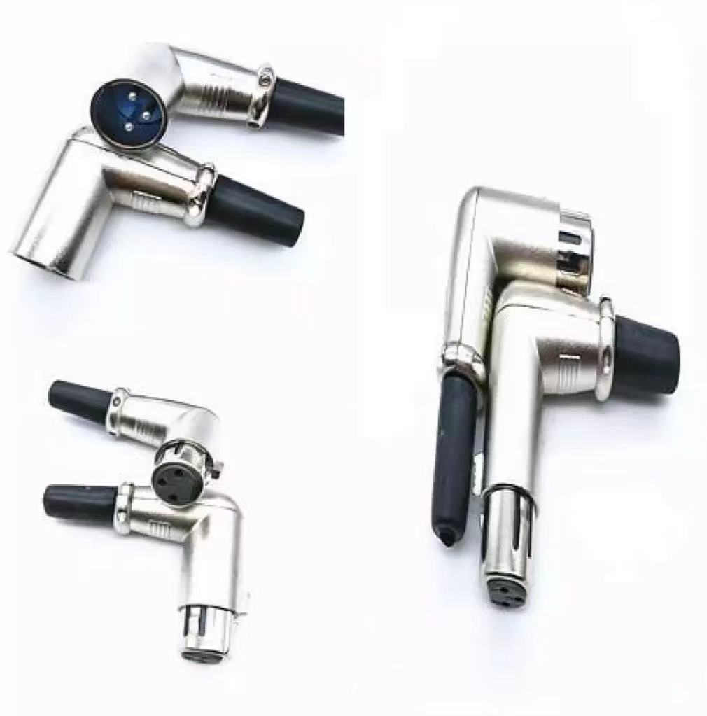 90 degree elbow 3 core Japanese male xlr Canon plug microphone audio ...