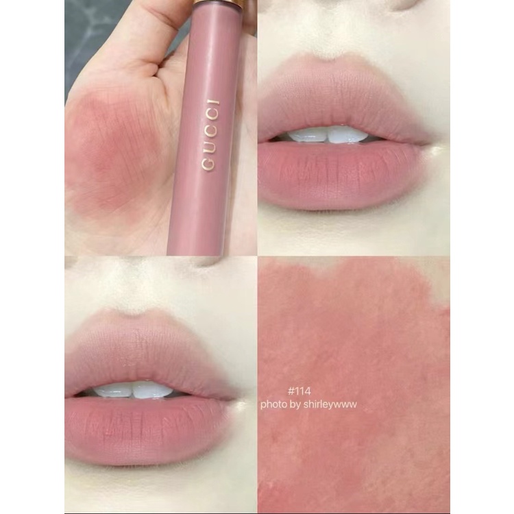 ใหม่ ! Gucci Lipstick liquid Matte 6.5 g. ลิปไม่ติดแมสก์ แบบจุ่มเนื้อแ ...