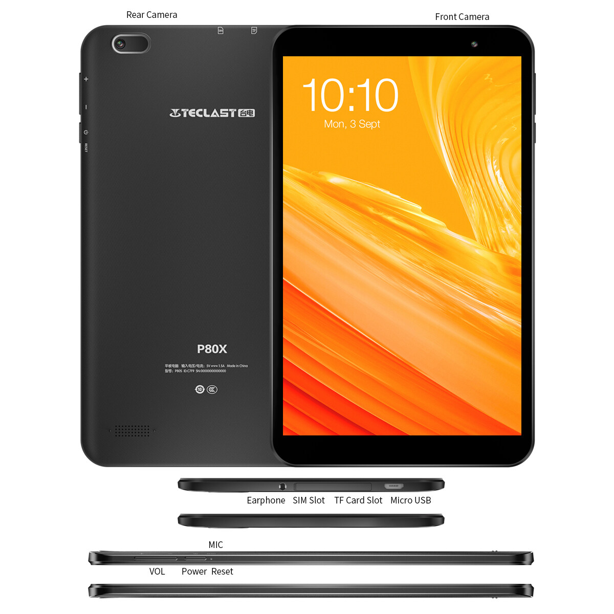 รองรับภาษาไทย????แท็บเล็ตของแท้ Teclast P80X 8นิ้ว tablet android 2/32GB ใส่ซิมได้ รองรับ4G แท็บ ...