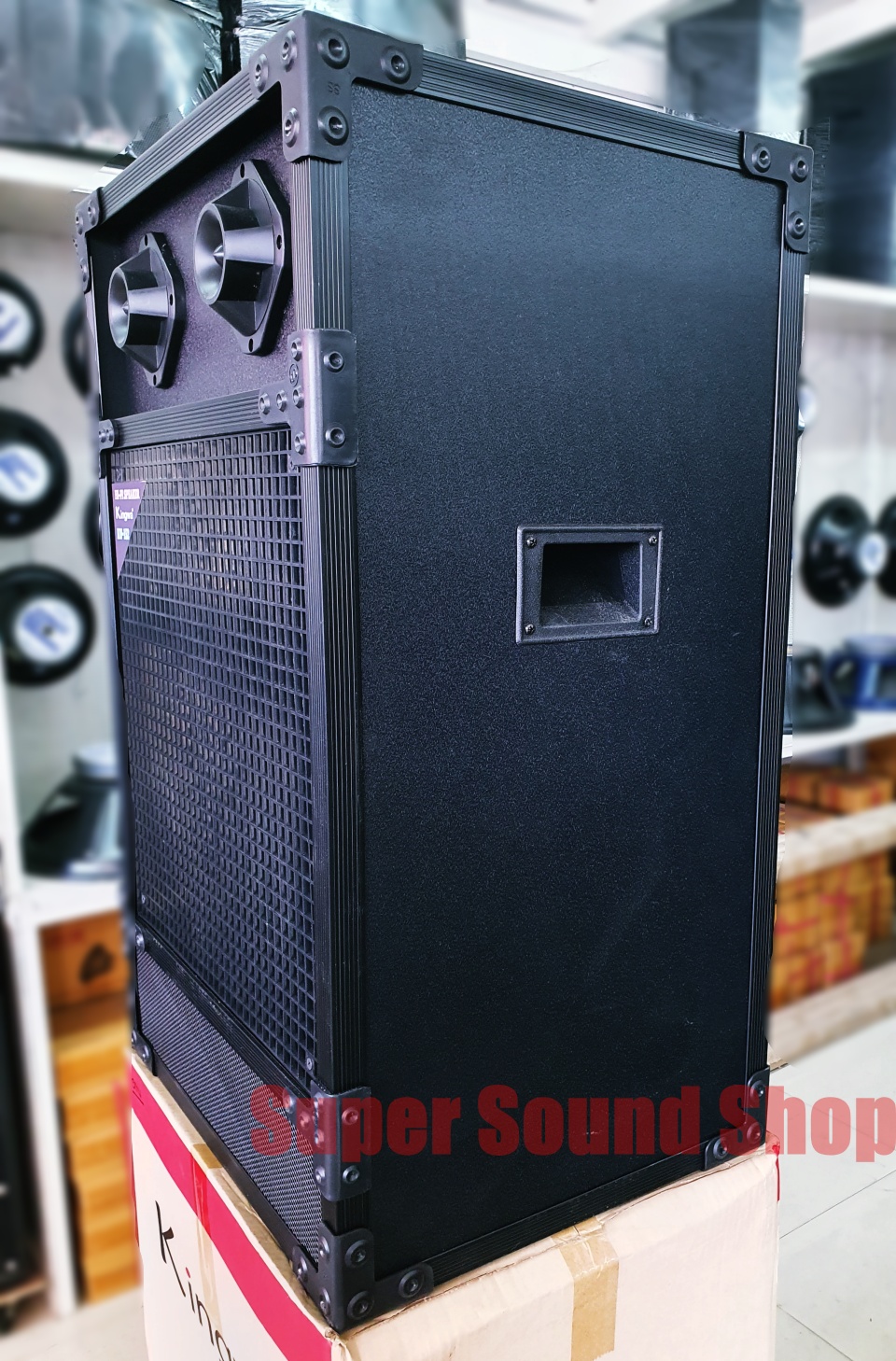 ตู้ลำโพง 15 นิ้ว พร้อมดอกลำโพง 15 นิ้ว ยี้ห้อ KINGWA ยี้ห้อ KW-152 ตู้ลำโพงหุ้มหนัง ลำโพง 15 ...