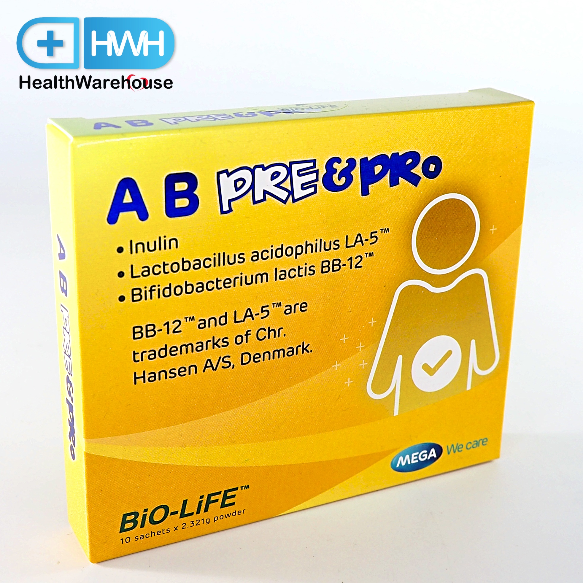 Mega We Care A B Pre&Pro 10 ซอง Prebiotic and Probiotic ปรับสมดุลการ ...