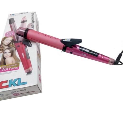 CKL 888 เครื่องหนีบ ม้วนผม มีมอก. ลอนมาม่า เครื่องหนีบผม ที่หนีบผม เครื่องม้วนผม ที่หนีบผม แกน ...