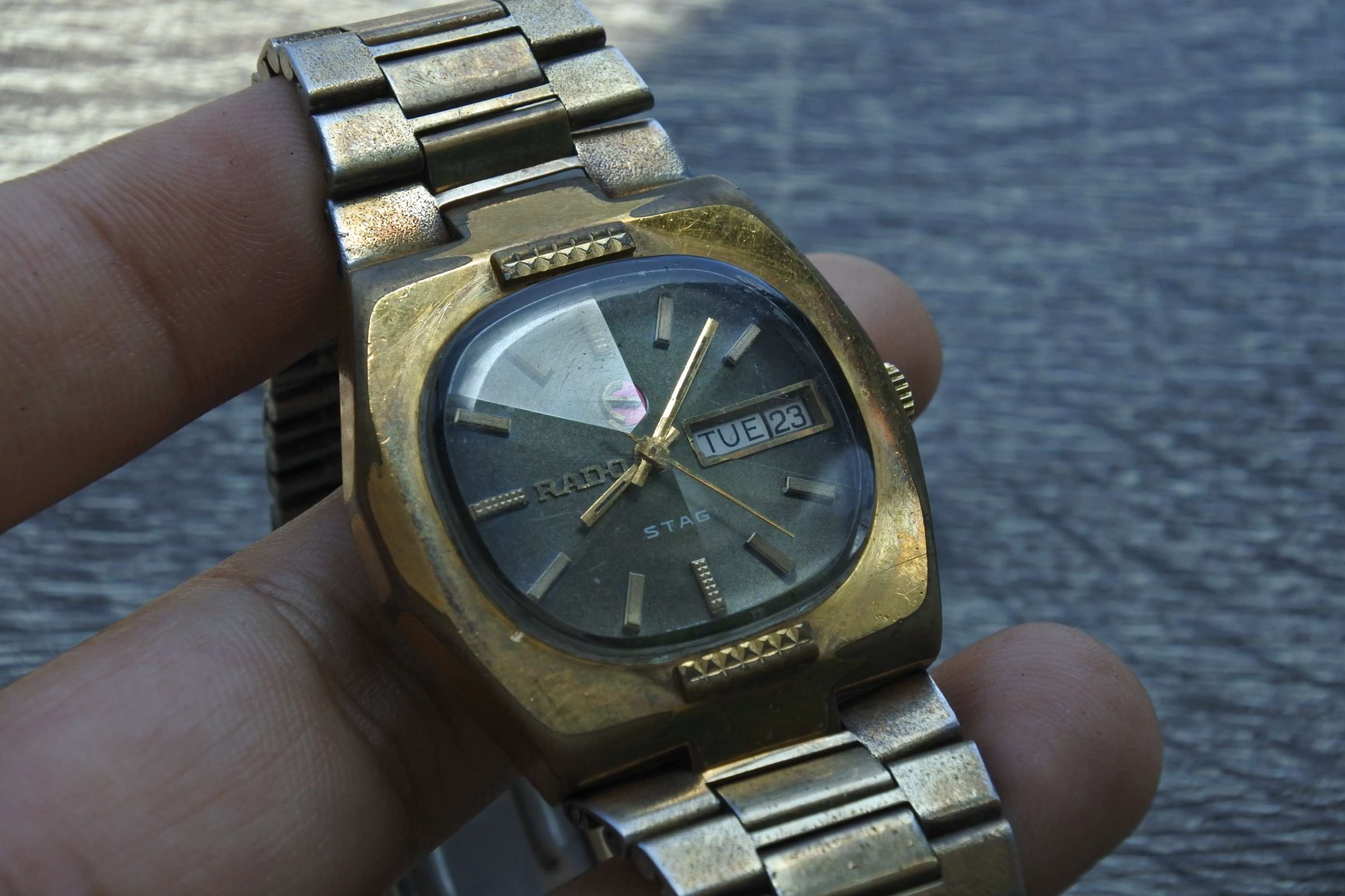 นาฬิกา Rado Stag Vintage ผู้ชาย สายสแตนเลส แท้มือสองญี่ปุ่น ระบบ ...