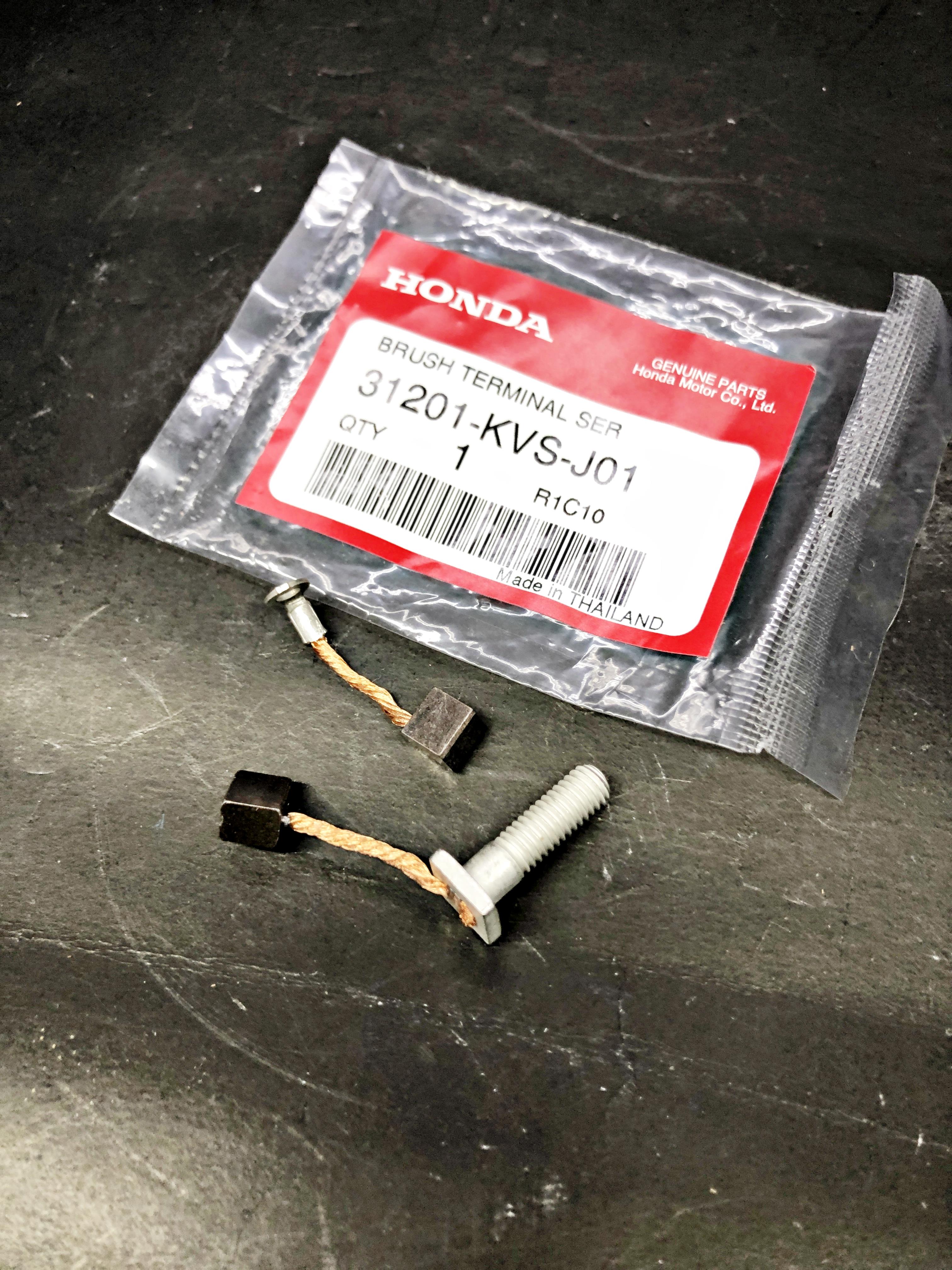 ถ่านมอเตอร์สตาร์ท ชุดแปรงถ่าน(แท้ศูนย์ฮอนด้า) ราคา/2ชิ้น เวฟ125 ...