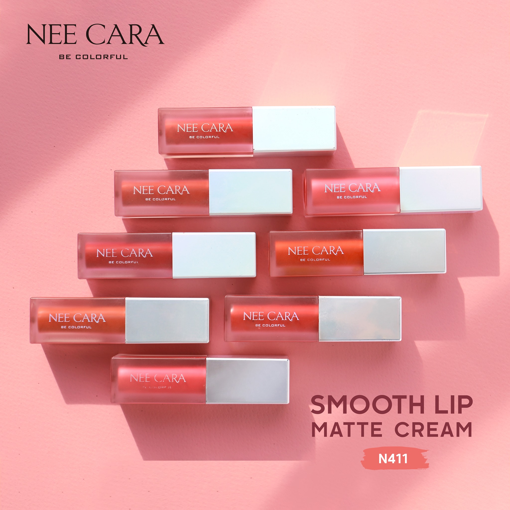 NEE CARA SMOOTH LIP MATTE CREAM (N411) : neecara นีคาร่า สมูท ลิป แมท ...