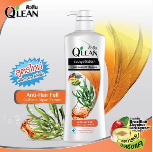 คิวลีน แชมพูขจัดรังแค Q'lean QLEAN Anti-dandruff shampoo 340 ml. 1pc. - กานพลู - ThaiPick