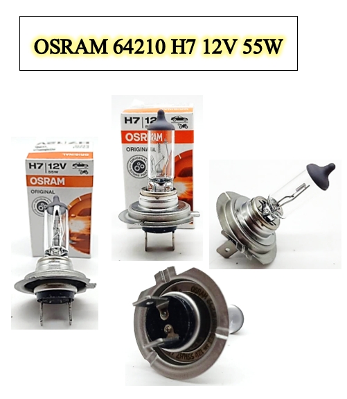 หลอดไฟ OSRAM 64210 H7 12V 55W ของแท้ (1หลอด) | Lazada.co.th