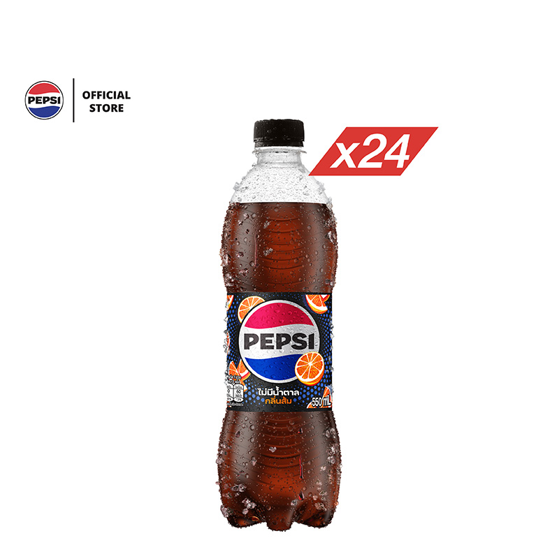 แพ็ค 24 Pepsi Orange เป๊ปซี่ ส้ม 550มล - Suntory Pepsico - ThaiPick