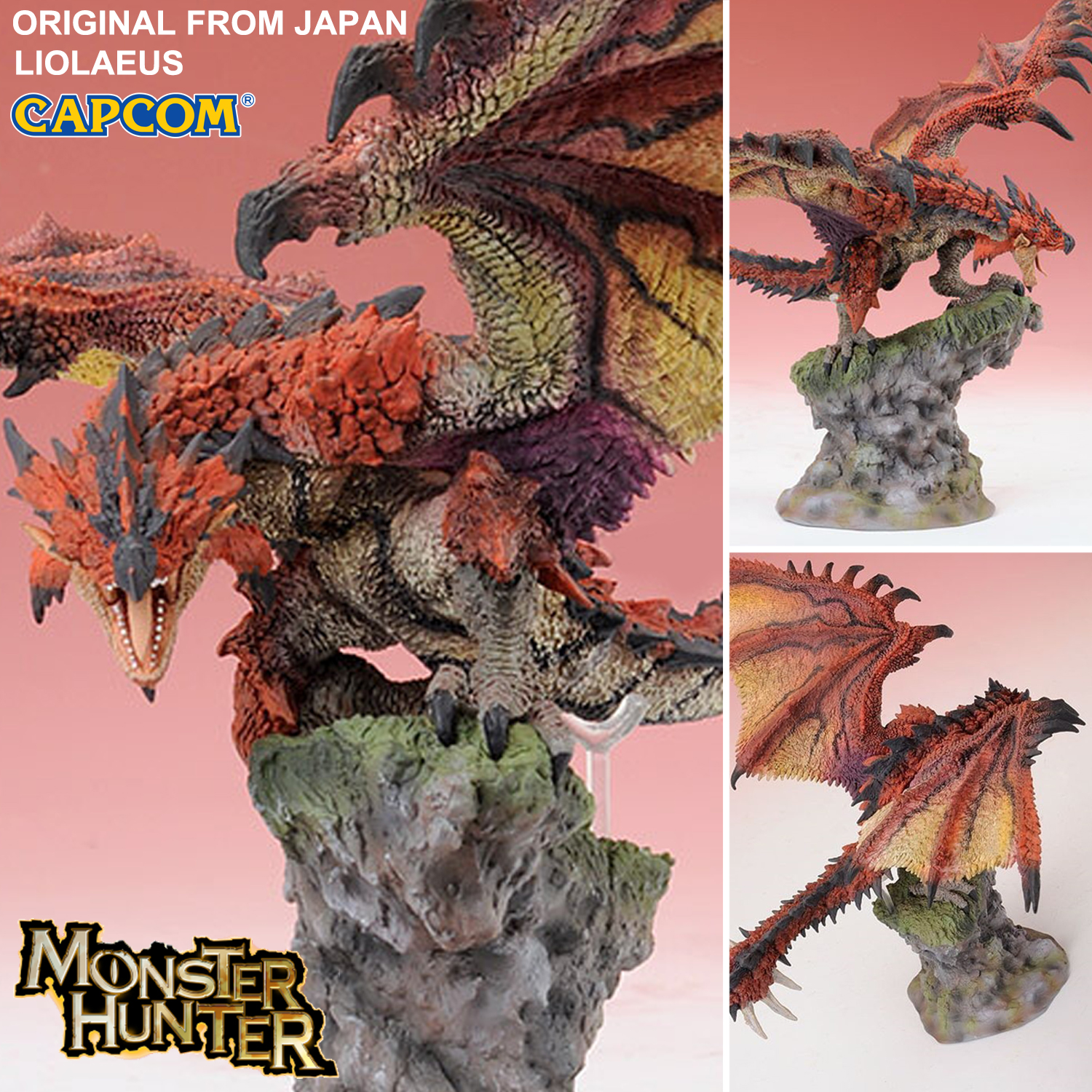Figure ฟิกเกอร์ งานแท้ 100% Capcom จาก Final Fantasy Monster Hunter ไฟ ...