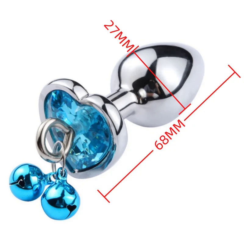 All size metal beads butt plug mini rainbow rose gold butt plug crystal ...