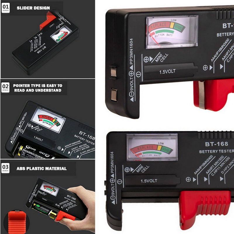 เครื่องทดสอบแบตเตอรี่ Battery Tester รุ่น BT-168 BT-168D ดิจิตอลอเนก ...