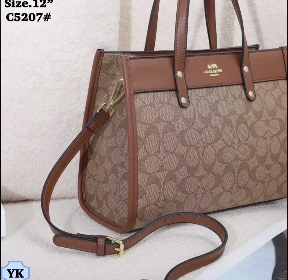 Coachกระเป๋าถือ กระเป๋าสะพาย ขนาด12นิ้ว คล้องแขนได้ ครอสบอดี้ได้ งาน ...