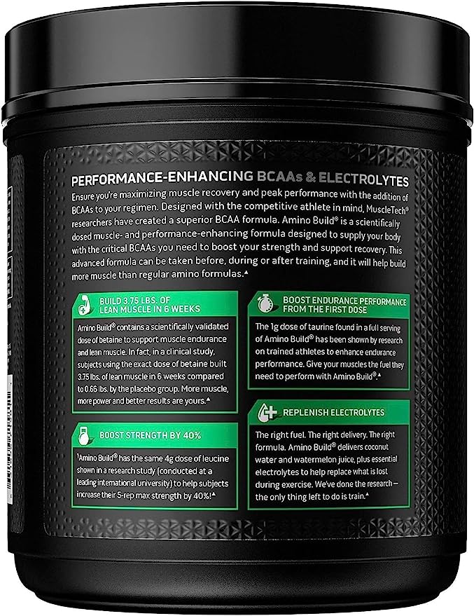 MuscleTech Amino Build 7g of BCAAs Electrolytes - 614g 40 Serving - กรด ...