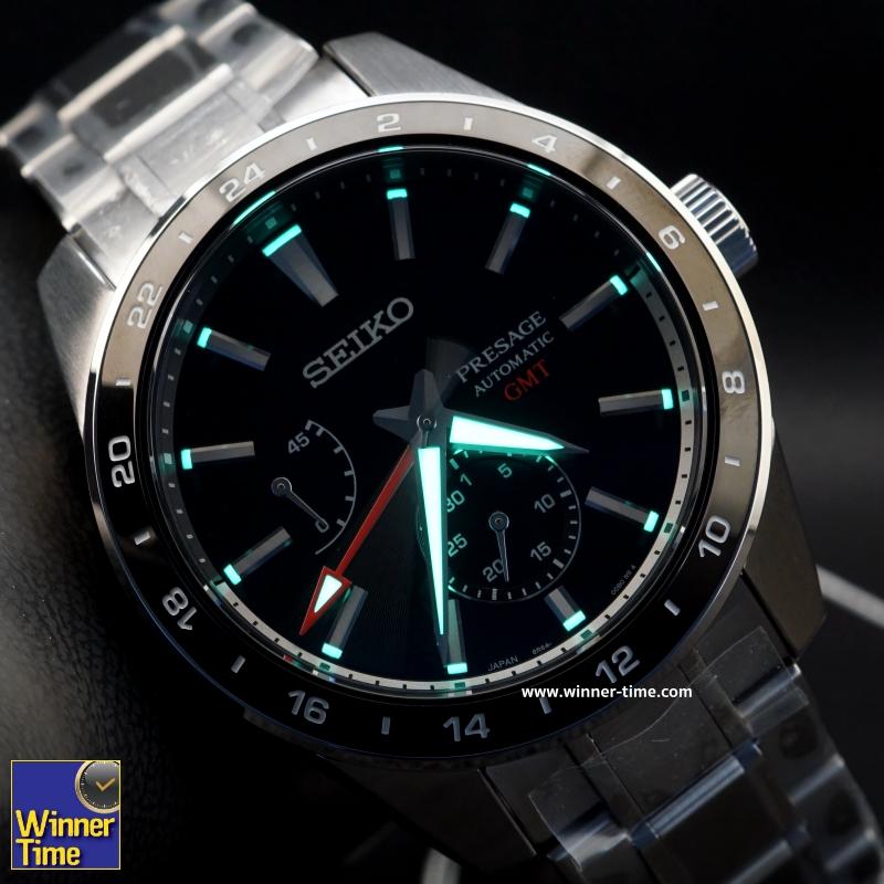 Winner Time นาฬิกา SEIKO PRESAGE GMT SHARP EDGED SERIES SPB221J "SEIKO ...