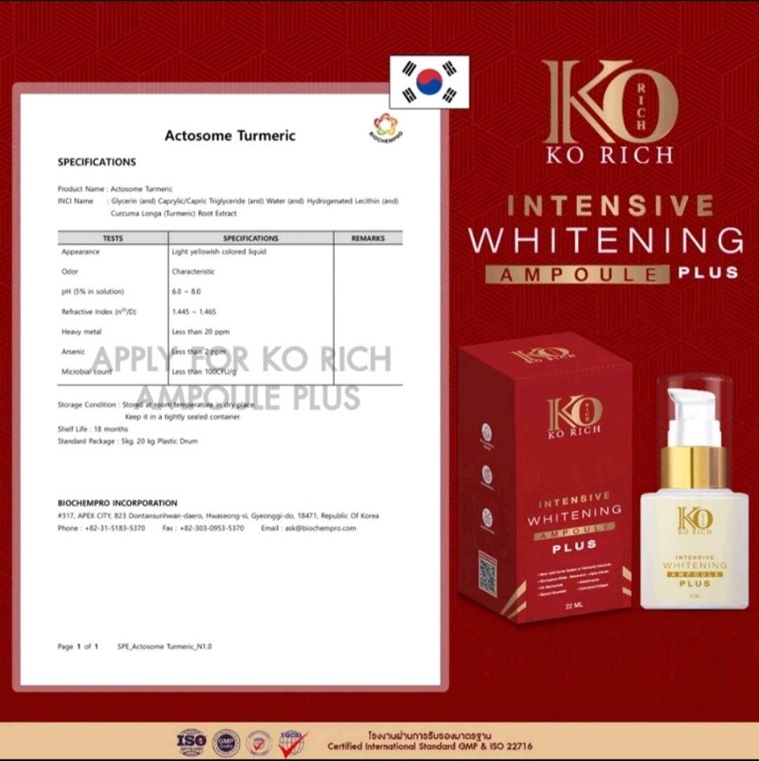 Limited Birthday Special Gift KO RICH Ampoule Plus แอมพลูกู้ผิวหมอง มอบ ...