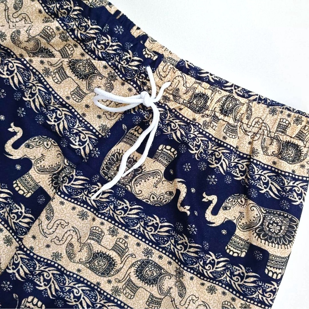 LovInFashion--- กางเกงช้าง ขาสั้น Elephant pant สไตล์Unisex ยางยืด มี ...