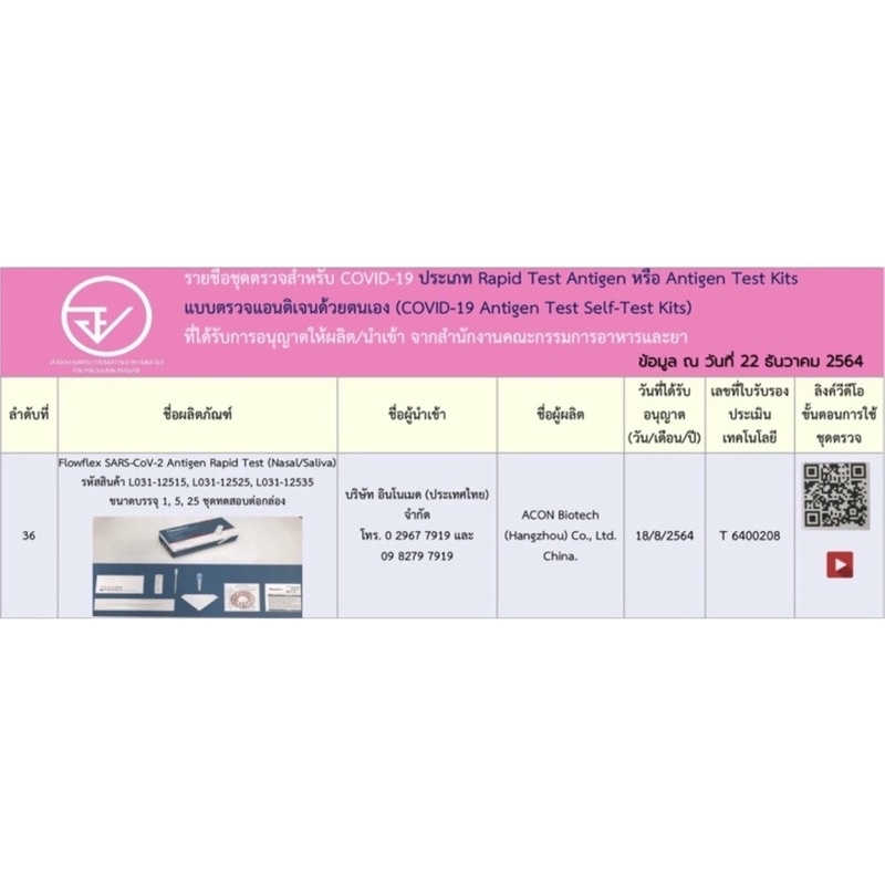 Flow flex 2 in 1 ตรวจได้ทั้งทางจมูกและน้ำลาย สามารถตรวจเจอแม้เชื้อน้อย ขายดีอันดับหนึ่ง ...
