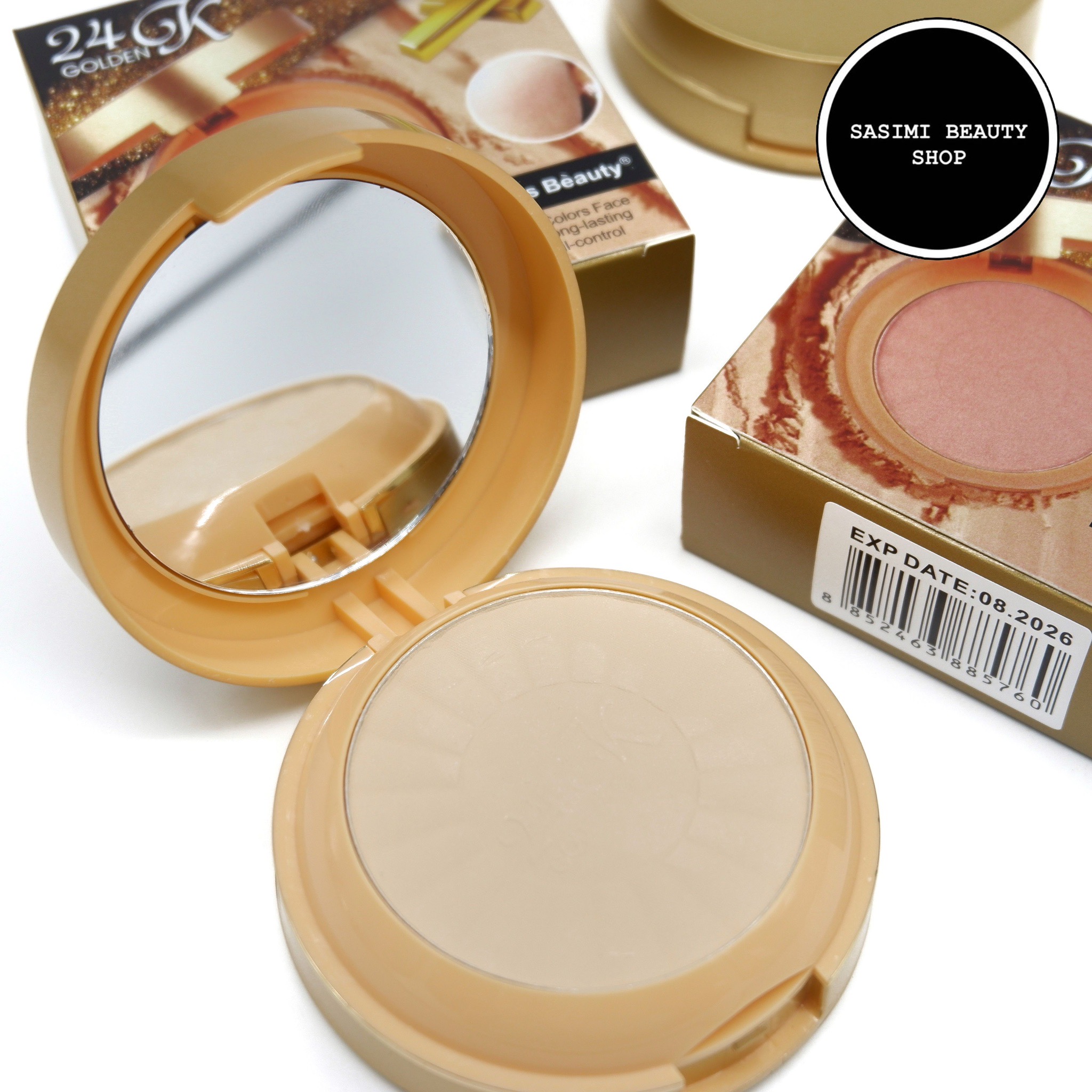 KISS BEAUTY Compact Powder แป้งพัฟ 2ชั้น แป้งพัฟกันน้ำ ควบคุมความมัน ...
