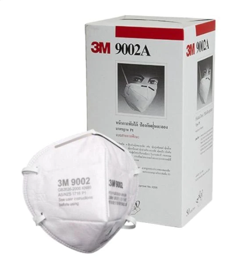 3M-หน้ากากเซฟตี้ รุ่น 9002A/P1 ( 50ชิ้น/กล่อง) ( แถมฟรี GEl Smart 1 แพ ...