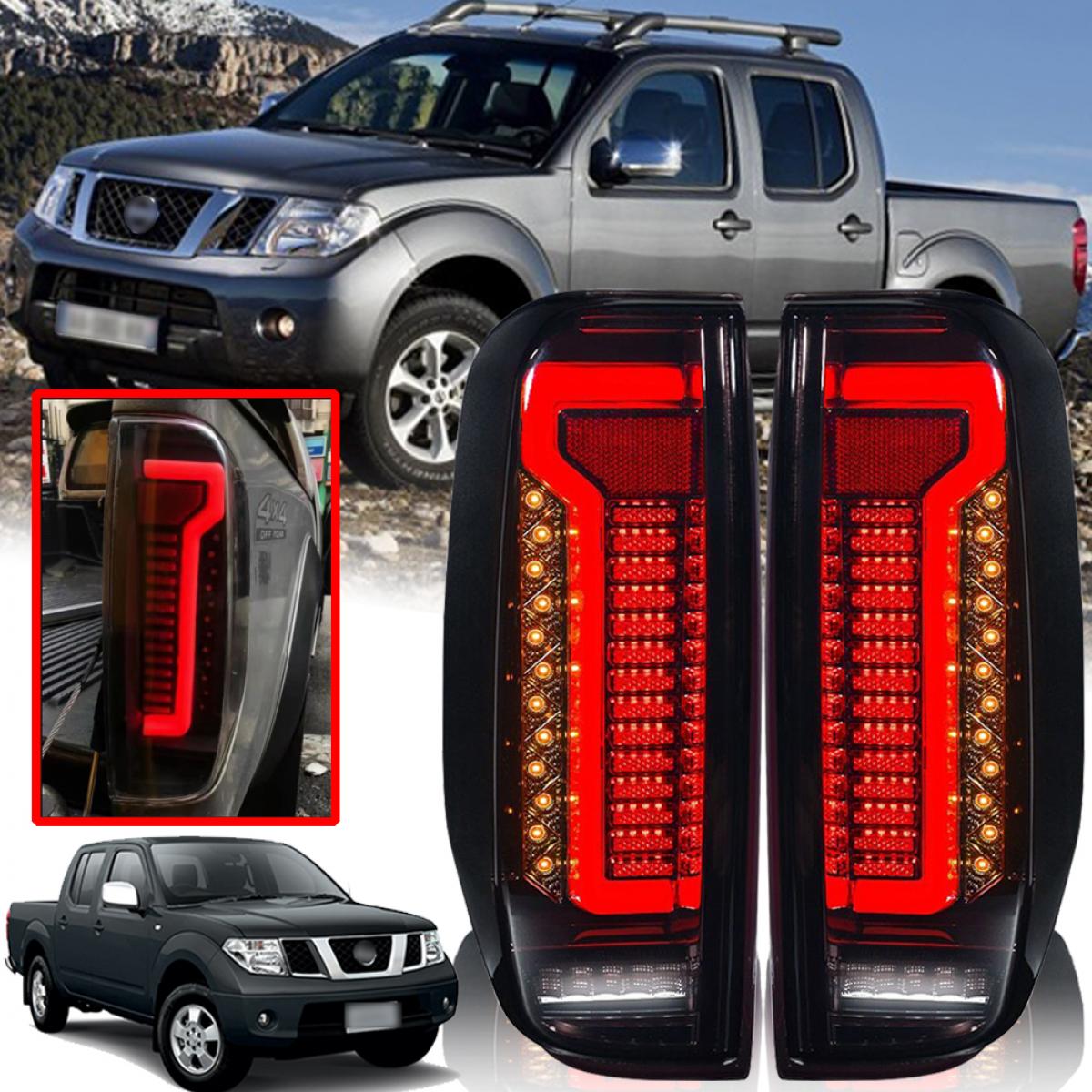 ไฟท้ายแต่ง LED รุ่น นิสสัน นาวาร่า NISSAN NAVARA D40 ปี 2005 - 2013 สีส ...